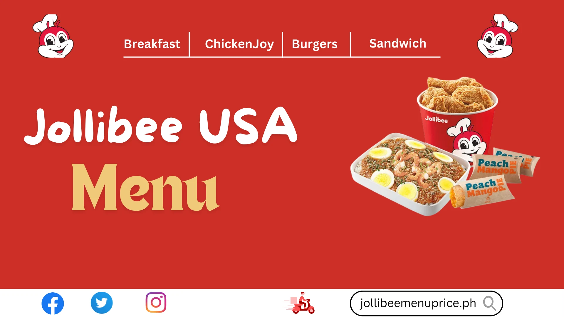Jollibee United States Menu With Updated Price February 2025